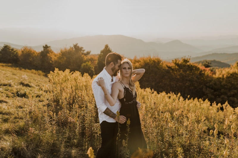 Max Patch Sunset Couple's Session - sparrowsongcollective.com